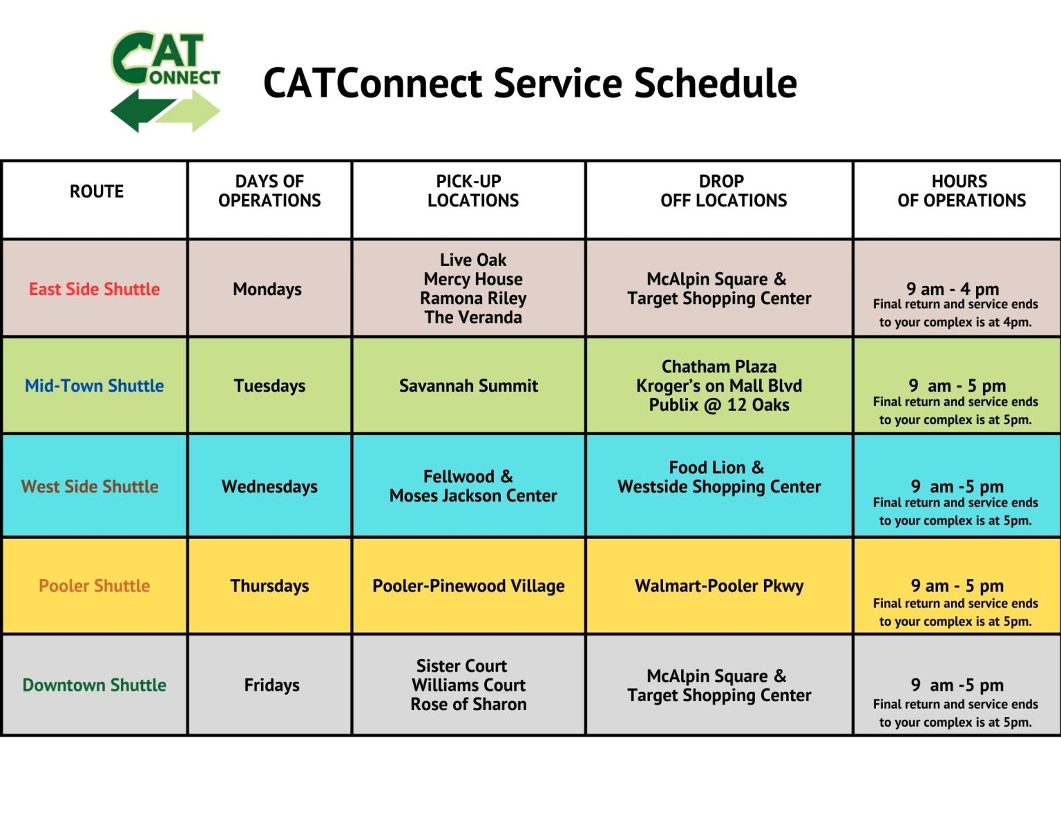 CAT to Kick Start New CAT Connect Service in February – Chatham Area ...